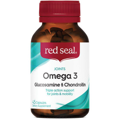 Red Seal Omega 3 Glucosamine & Chondroitin Capsules 45pk - SPOIL.co.nz