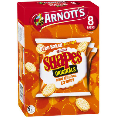 Arnott's Shapes Mini Chicken Crimpy Crackers 200g - SPOIL.co.nz