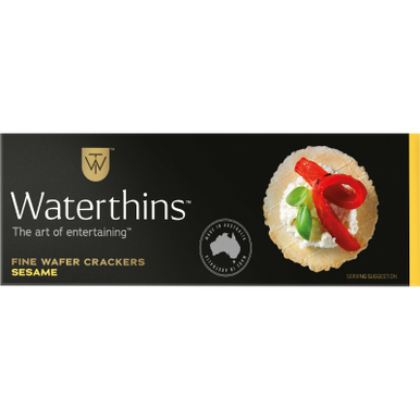 Waterthins Sesame Fine Wafer Crackers 100g - SPOIL.co.nz
