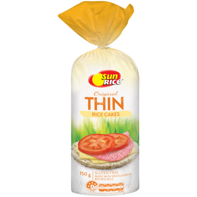 SunRice Original Thin Rice Cakes 150g - SPOIL.co.nz