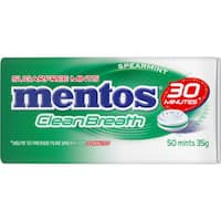 Mentos Clean Breath Spearmint Sugarfree Mints 35g - SPOIL.co.nz
