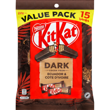 Nestle Kit Kat Dark Chocolate Bars 255g - SPOIL.co.nz