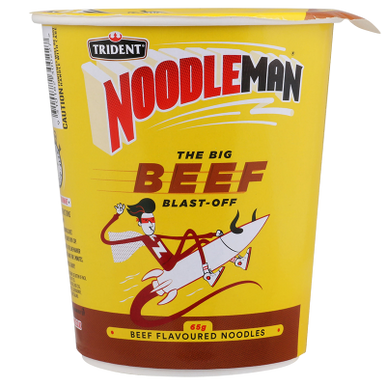 Trident Noodle Man Beef Flavoured Noodles 65g - SPOIL.co.nz
