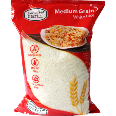 Down to Earth Medium Grain White Rice 10kg - SPOIL.co.nz