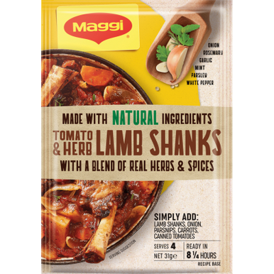 Maggi Tomato + Herb Lamb Shanks Recipe Base 31g - SPOIL.co.nz