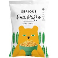 Serious Puffs Organic Real Cheese Pea Puffs 100g - SPOIL.co.nz