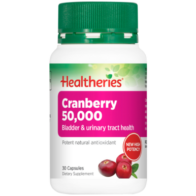 Healtheries Cranberry 50,000 Bladder & Urinary Tract Health Capsules ...
