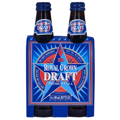Royal Crown Draft Premium Cola 4 x 340ml - SPOIL.co.nz