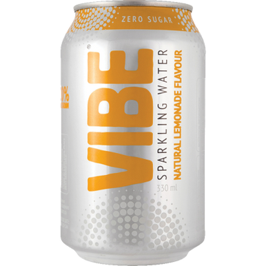 Vibe Natural Lemonade Flavour Sparkling Water 330ml - SPOIL.co.nz