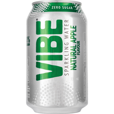 Vibe Natural Apple Flavour Sparkling Water 330ml - SPOIL.co.nz