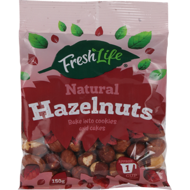 Fresh Life Natural Hazelnuts 150g - SPOIL.co.nz