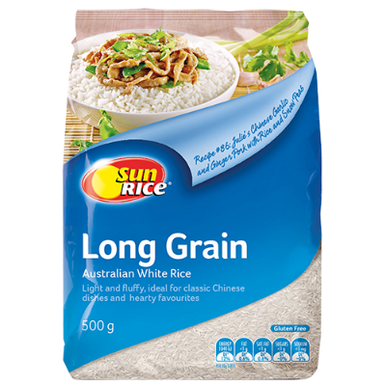 SunRice Long Grain White Rice 500g - SPOIL.co.nz