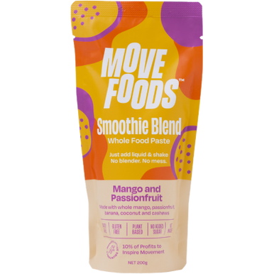 Move Foods Smoothie Blend Mango And Passionfruit Whole Food Paste 200g ...