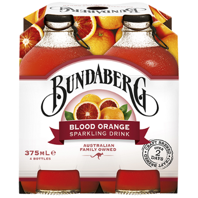 Bundaberg Blood Orange Sparkling Drink 4 x 375ml - SPOIL.co.nz