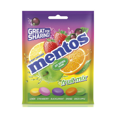 Mentos Fruit Mix Bag 140g - SPOIL.co.nz