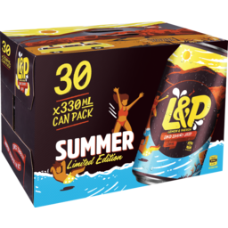 L&P Soft Drink Cans 330ml 30 Pack - SPOIL.co.nz