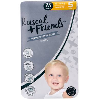 Rascal and Friends Nappy Pants Unisex 13-18kg Walker 28pk - SPOIL.co.nz