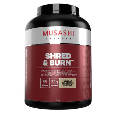 musashi shred and burn vanilla 2kg - SPOIL.co.nz
