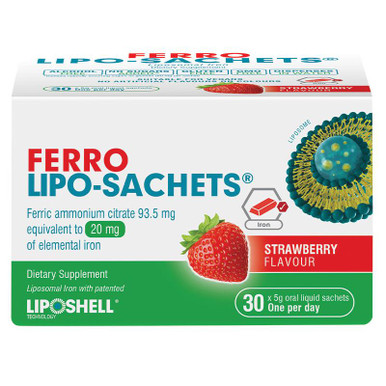 ferro lipo sachets iron supplement 30 pack - SPOIL.co.nz