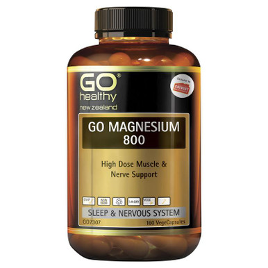 go healthy magnesium 800mg 160 vegecapsules exclusive size - SPOIL.co.nz