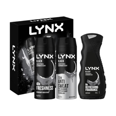 lynx core trio black gift set 2022 - SPOIL.co.nz