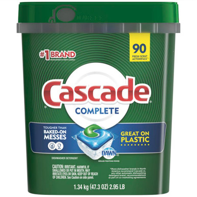CASCADE COMPLETE DISHWASHING TABLETS 90 CT - SPOIL.co.nz