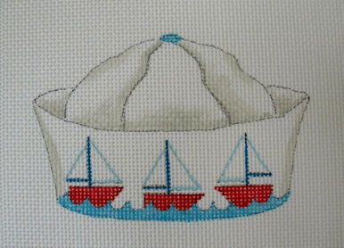 1805 Sailor 5 x 7 13 Mesh Hat Pun Jane Nichols Needlepoint - The ...