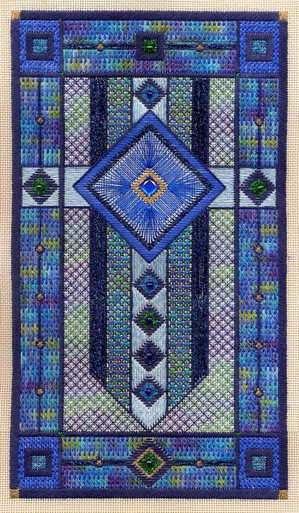 SAPPHIRE STAR W/EMB Laura J Perin Designs Counted Canvas Pattern Only ...