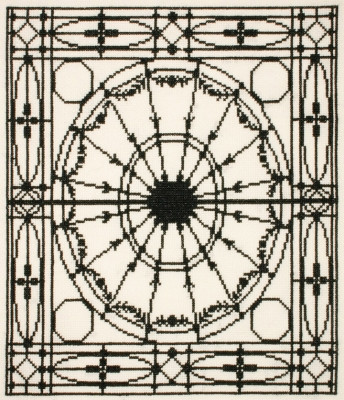 PC1534 DAR Library Lay Light 18ct Aida 9" x 10" The Posy Collection ...