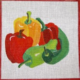 12006 CWD-V2 Multi-colored Peppers 9 x 9 18 Mesh Changing Women Designs ...