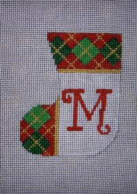 410-RG Red/Green Arglye Mini Sock mesh Beth Gantz Designs - The ...