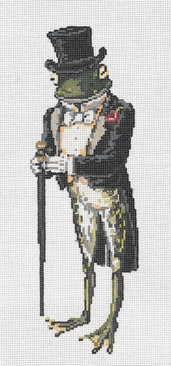 Dapper Frog 3.5 x 10 18 Mesh Once In A Blue Moon By Sandra Gilmore 18 ...