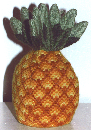 620 Pineapple 13 Mesh Jane Nichols Needlepoint Shown Finished - The NeedleArt Closet