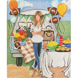 20080 RHD Tailgating 10 x 12 18 Mesh Patti Mann - The NeedleArt Closet