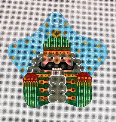 CH-349 Nutcracker Star 5 x 4 1⁄2 18 Mesh CH Designs - The NeedleArt Closet