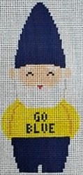 GNOC2 Go Blue Michigan 2.75 x 5 18 Mesh Kristine Kingston Needlepoint ...