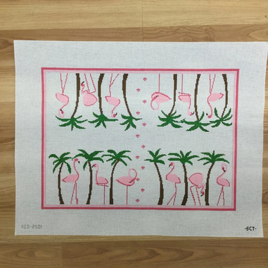 Flamingo Backgammon Board 15" x 20" 13 Mesh Mrs. Blandings (KCN ...