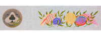 TREASURE TP008 Otter & Seashells 5 x 16 13 Mesh JP Needlepoint - The ...