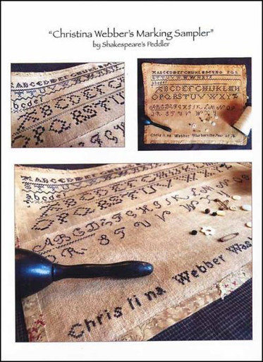 YT Christina Webber's Marking Sampler 240 x 180 Shakespeare's Peddler - The NeedleArt Closet