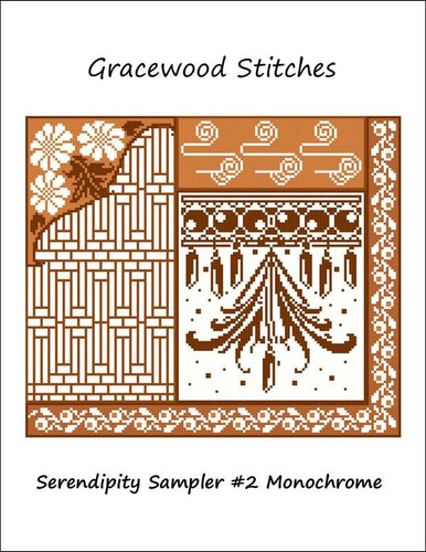 Serendipity Sampler #2 Monochrome Gracewood Stitches - The NeedleArt Closet