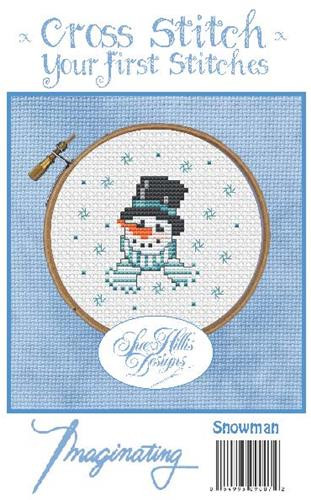 Snowman Kit 38w x 40hby Sue Hillis Designs - The NeedleArt Closet