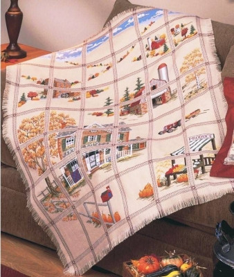 W1101 Family Farm Afghan Pattern Wichelt Imports - The NeedleArt Closet