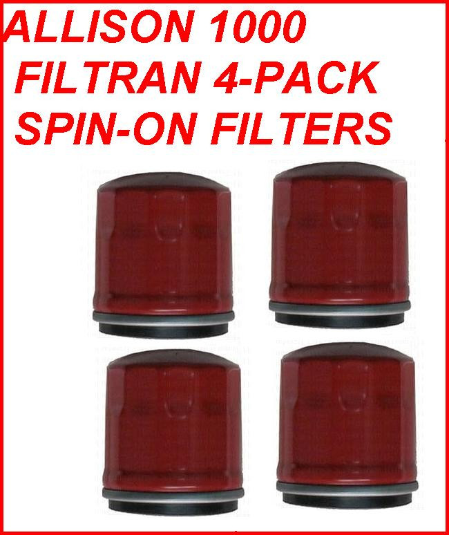 ALLISON LCT1000 2000 2400 TRANSMISSION EXTERNAL SPIN-ON FILTER PACK OF ...