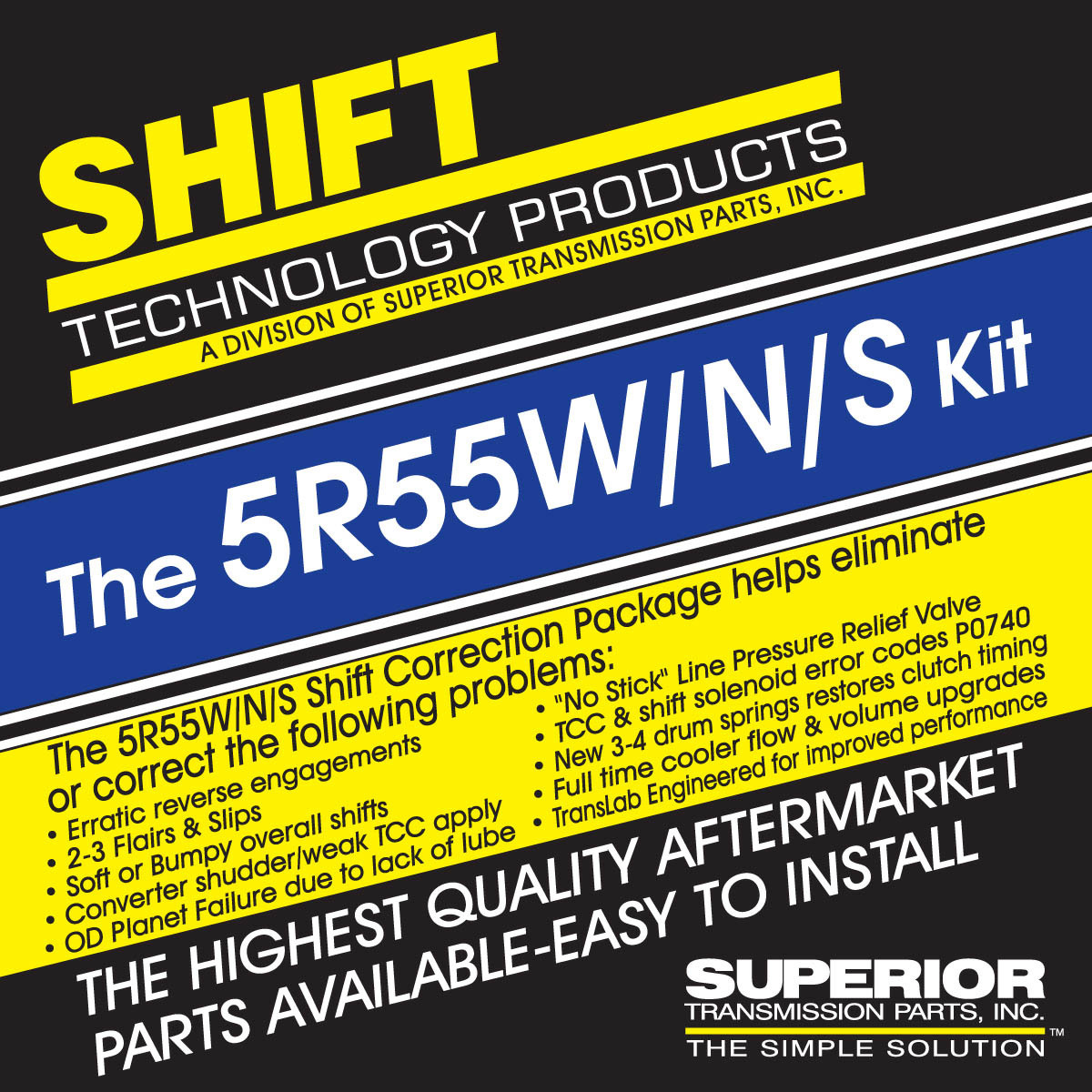 5R55N 5R55S 5R55W TRANSMISSION SHIFT CORRECTION PACKAGE BY SUPERIOR ...