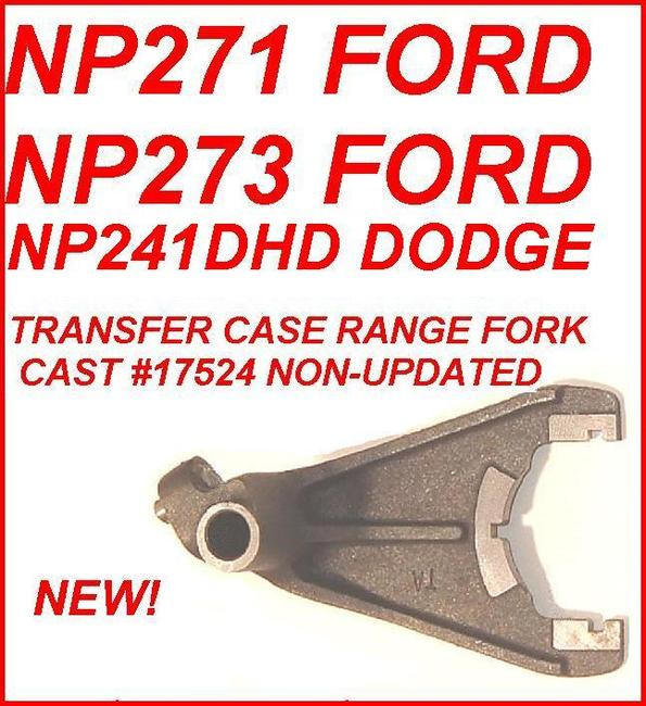 NP241DHD & NP271F NP273F TRANSFER CASE RANGE FORK CAST #17524 (17543 ...