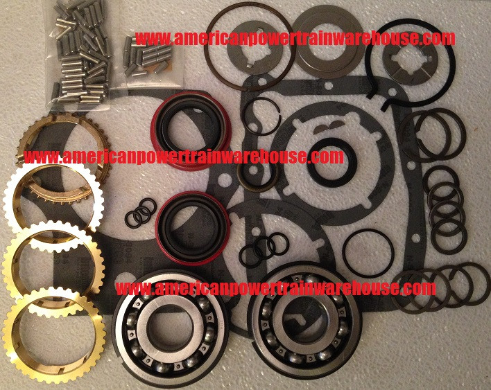 NP440 NP833 A833 TRANSMISSION REBUILD KIT WITH SYNCHRO RINGS FITS '77 ...