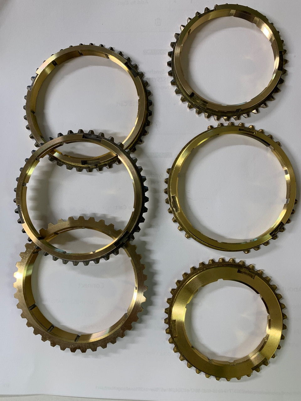 W5M33 TRANSMISSION SYNCHRO RINGS KIT FITS AWD MITSUBISHI PLYMOUTH EAGLE ...