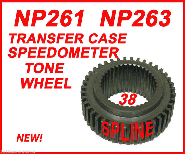 NP246, NP261 & NP263 TRANSFER CASE SPEEDOMETER TONE WHEEL 38-SPLINE ...