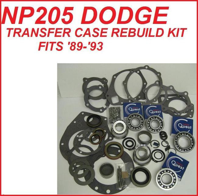 NP205 TRANSFER CASE REBUILD KIT FITS DODGE W250 W350 5.9L DIESEL '89 ...