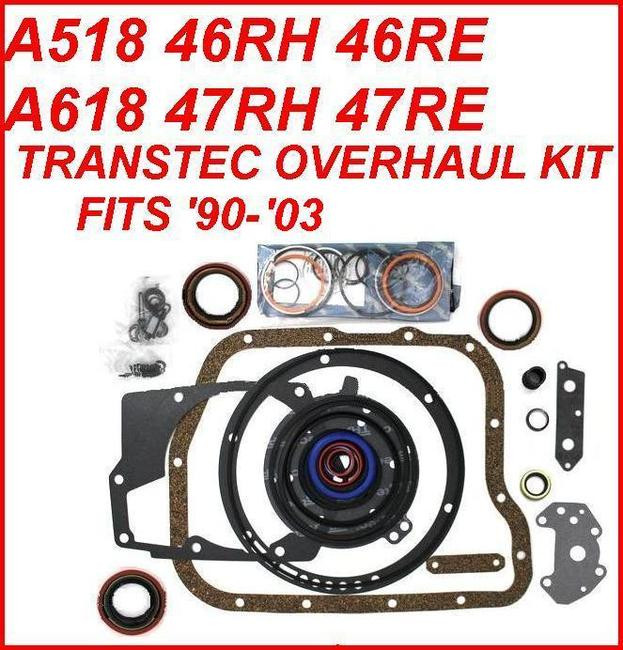 A518 46RH 46RE A618 47RH 47RE TRANSMISSION OVERHAUL KIT by TRANSTEC ...